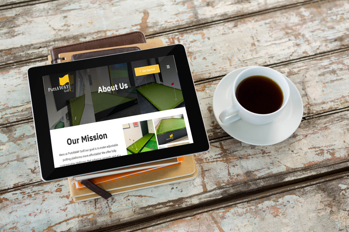 Puttaway Golf website created by JJ Solutions - Surrey web designers